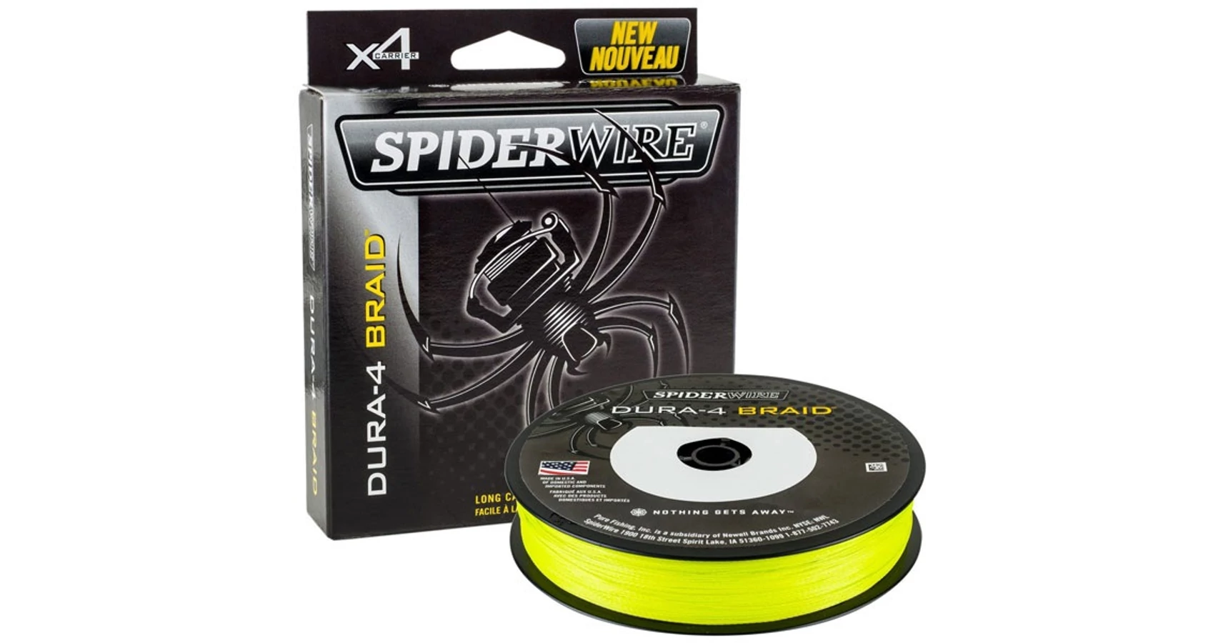 SPIDERWIRE DURA-4 BRAID FONOTT ZSINÓR 150M SÁRGA